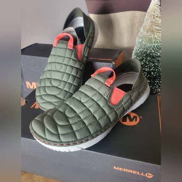 Merrell | Shoes | Nib Merrell Hut Moc Olive Quilted Slipon Sneaker 7 M ...